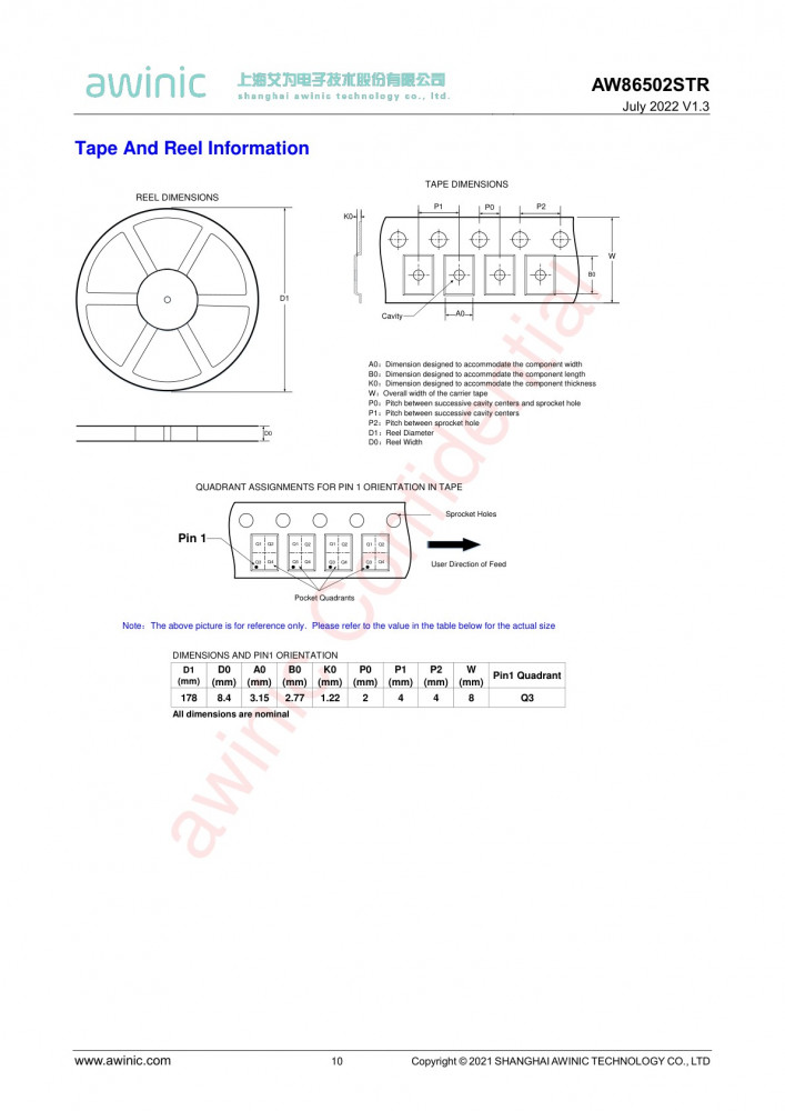 AW86502STR datasheet page 10