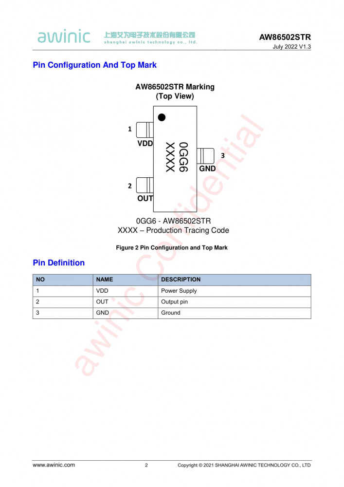 AW86502STR datasheet page 2
