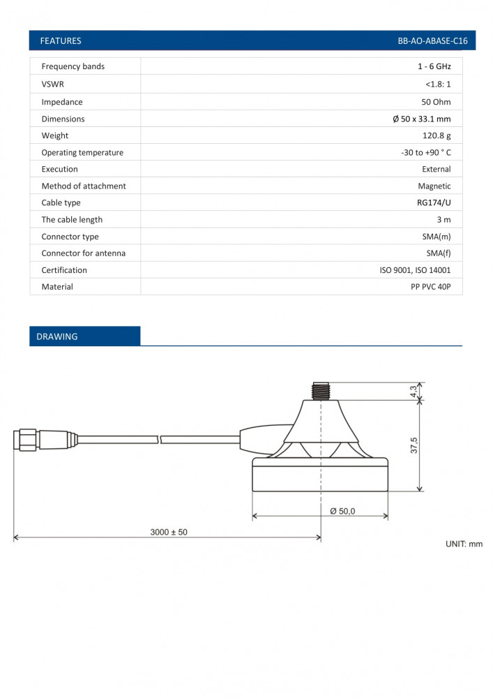 BB-AO-ABASE-C16 product document, page 2