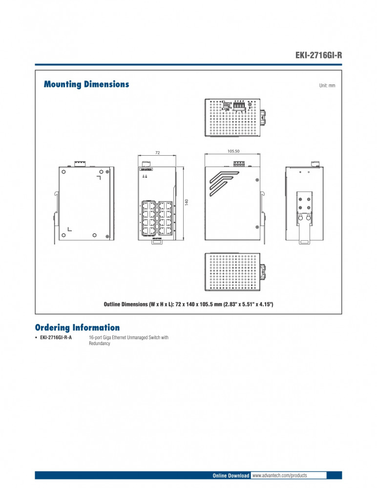 EKI-2716GI-R technical document page 2