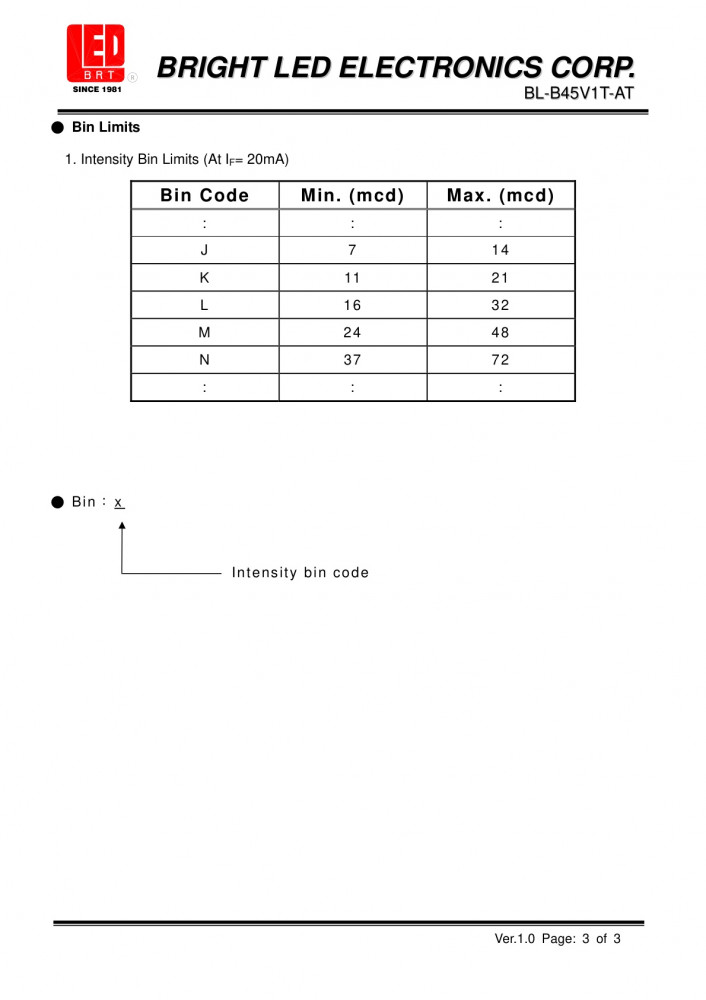 BL-B45V1T-AT technical document, page 3