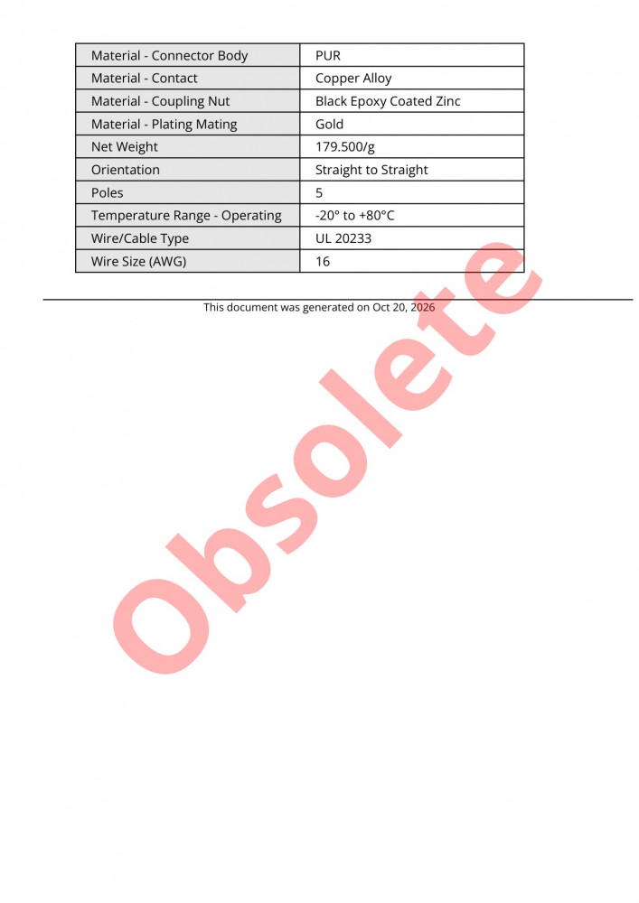 Technical document page 3 for MOLEX 1300108029