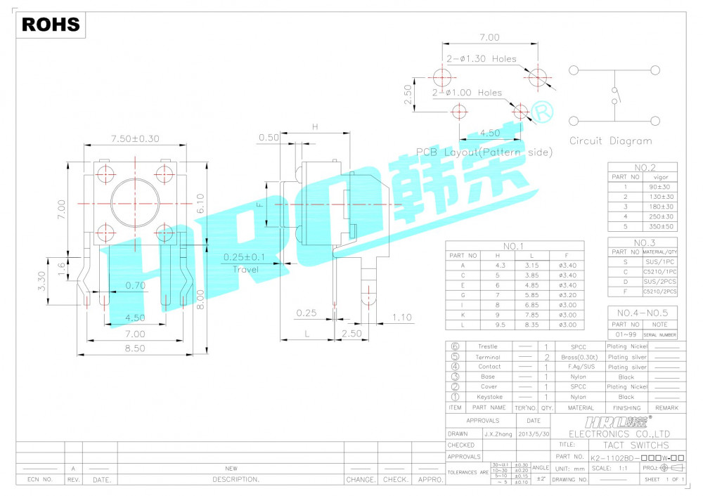 K2-1102BD-C4CW-01 technical drawing