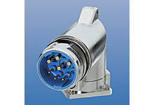 Brad M23 Power Connector, Straight Female, Crimp Contacts, 8 Poles, Cable Diameter 7.00-12.00mm