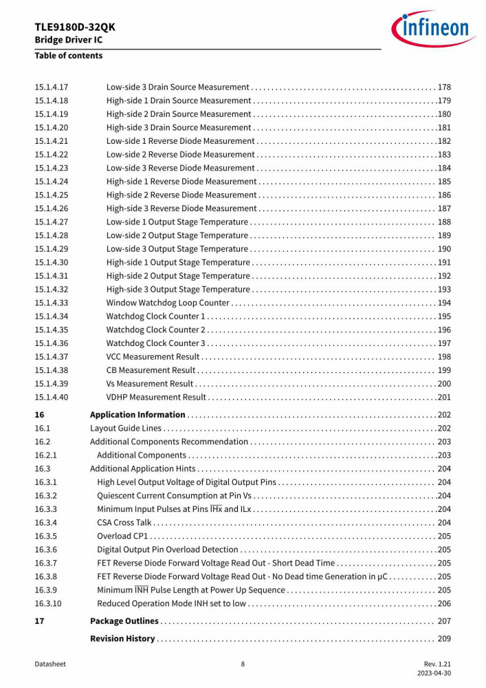 TLE9180D-32QK datasheet page 8