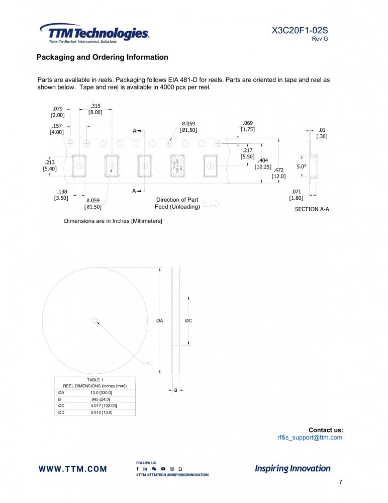 X3C20F1-02S datasheet page 7