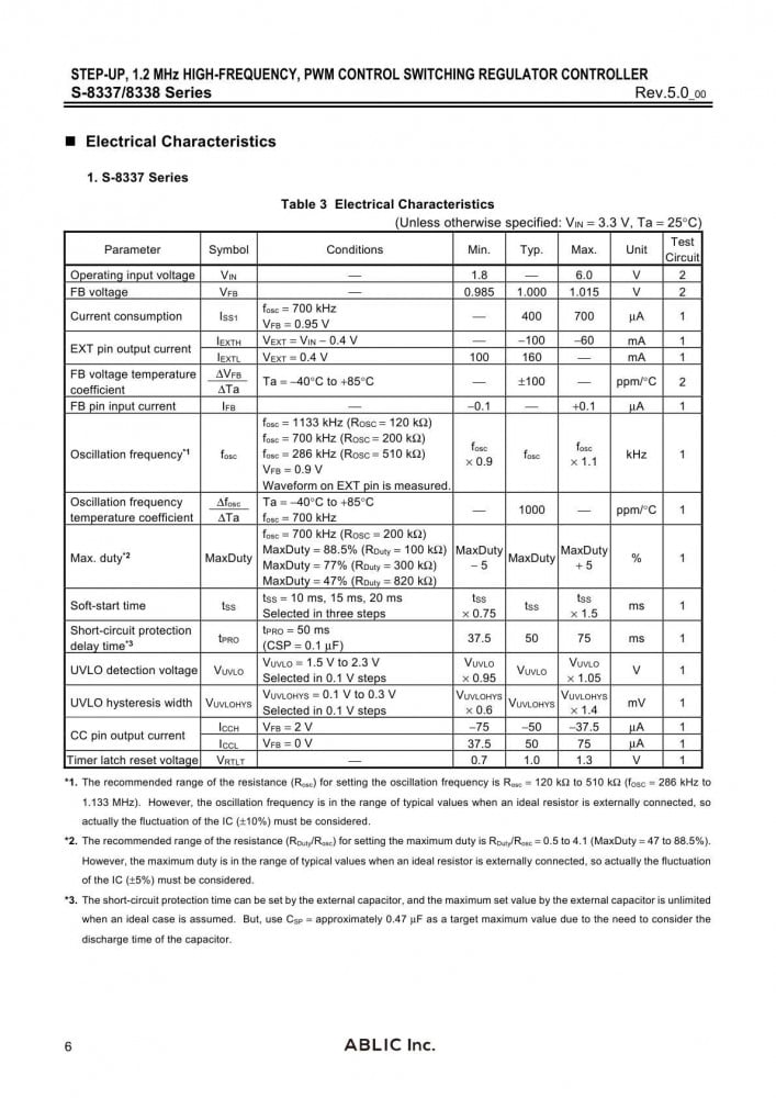 ABLIC S-8338 datasheet page 6