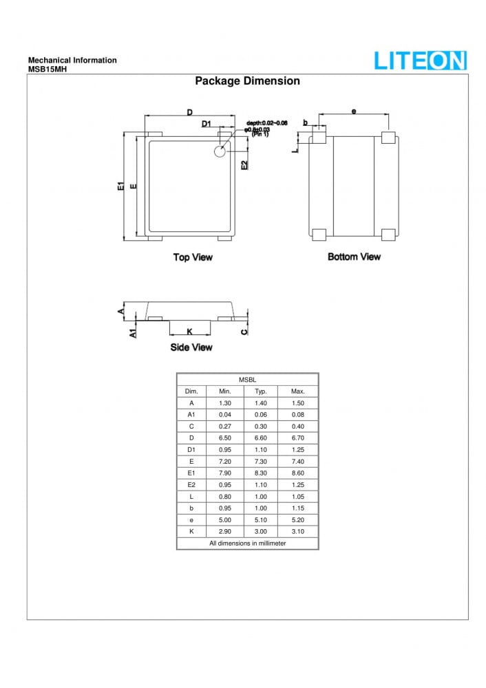MSB15MH datasheet page 2