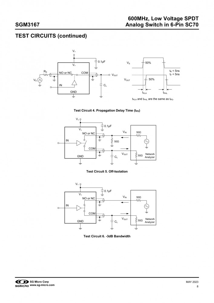 SGM3167 datasheet page 8