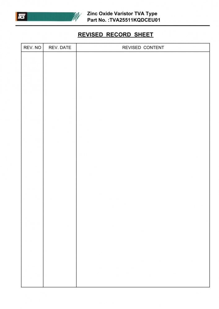 TVA25511KQDCEU01 datasheet page 2