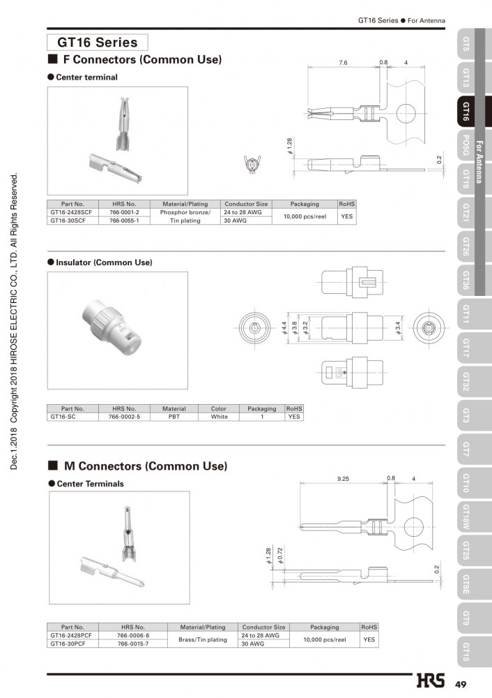 HRS GT16G documentation page 2