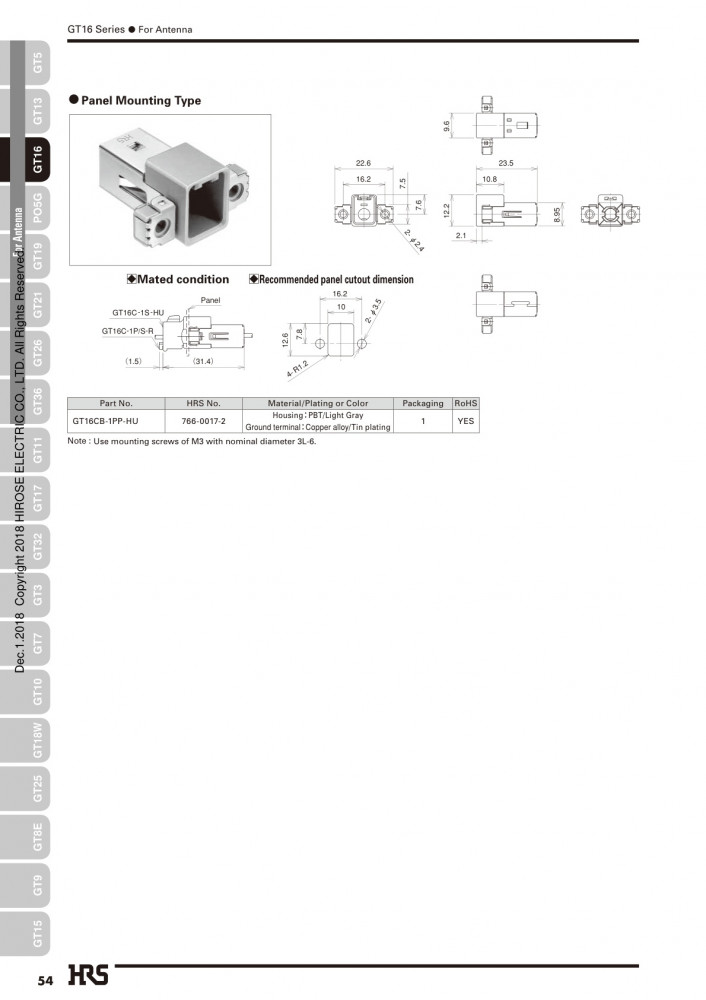HRS GT16G documentation page 7