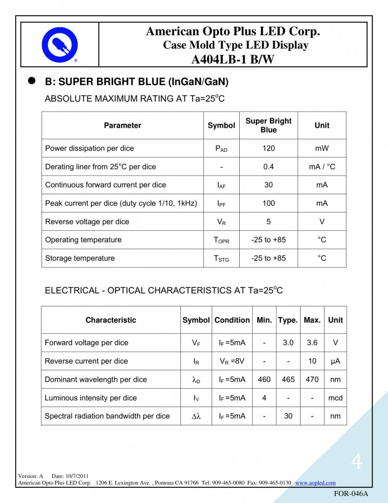 A404LB-1 datasheet page 4