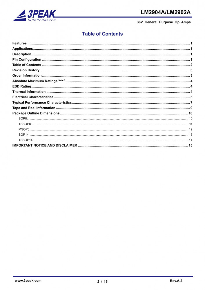 LM2902A-SR datasheet page 2