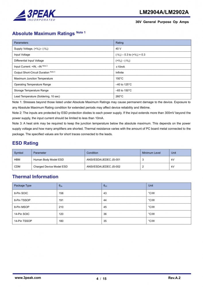 LM2902A-SR datasheet page 4
