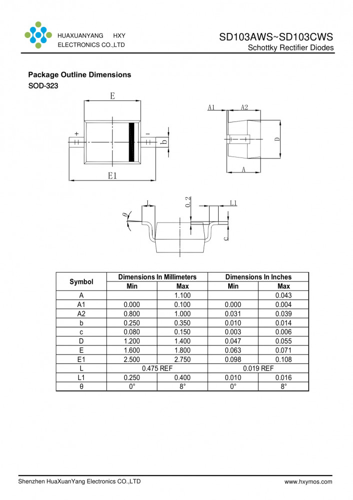 SD103AWS technical document page 3
