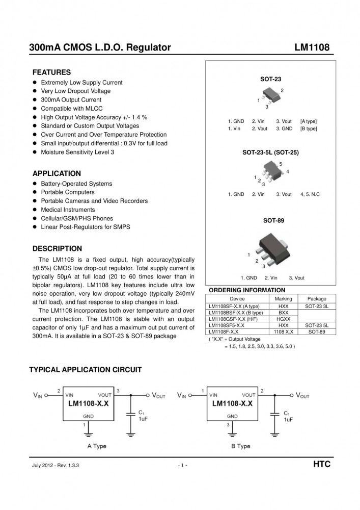 LM1108 datasheet page 1