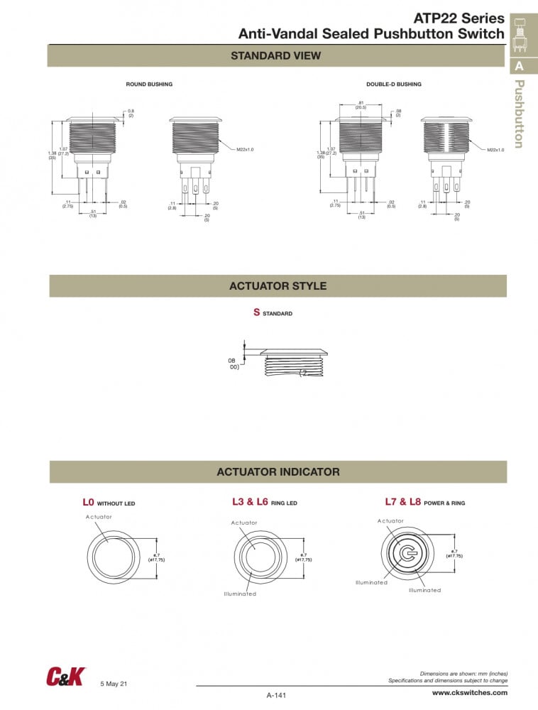 ATP22 series datasheet page 2