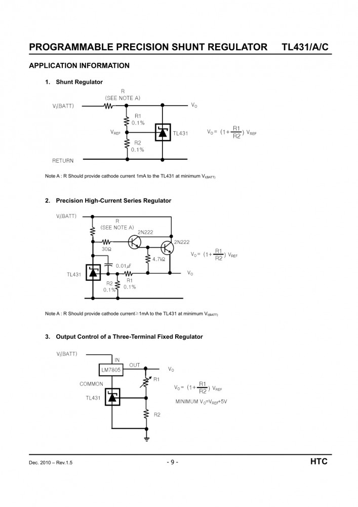 TL431CTA datasheet page 9