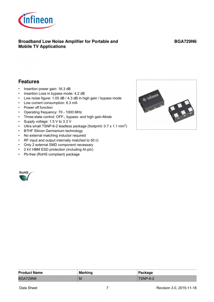 BGA729N6 datasheet page 7