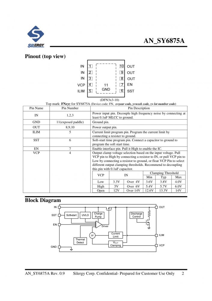 SY6875ADBC datasheet page 2