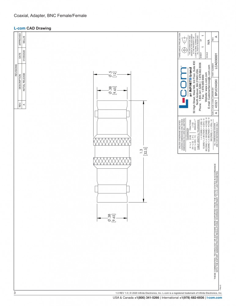 LCAD30001 mechanical drawing page