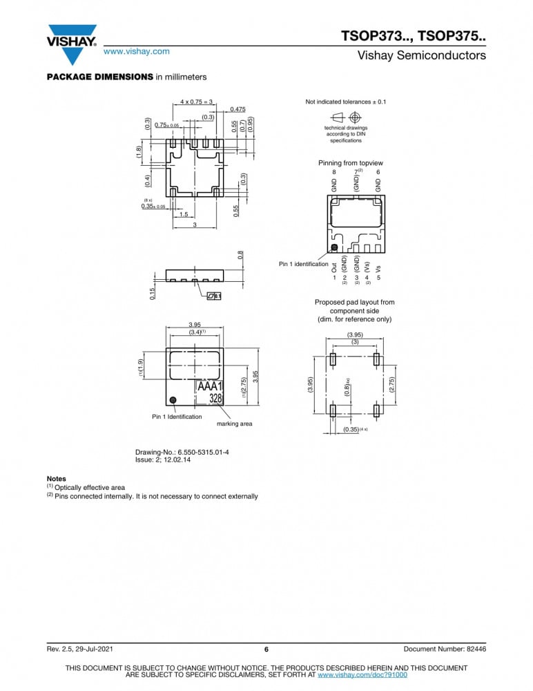 TSOP37536TT1 datasheet page 6