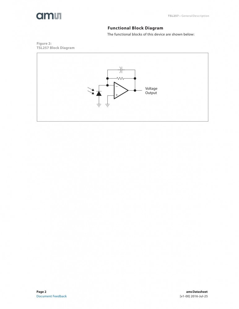 TSL257 datasheet page 2