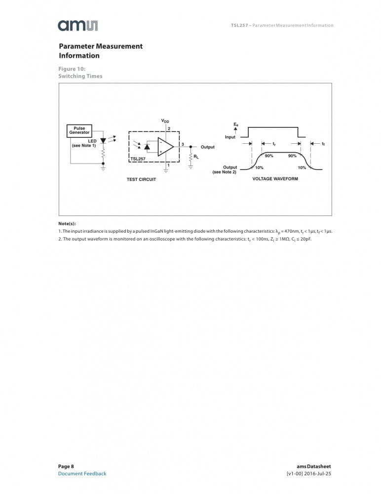 TSL257 datasheet page 8