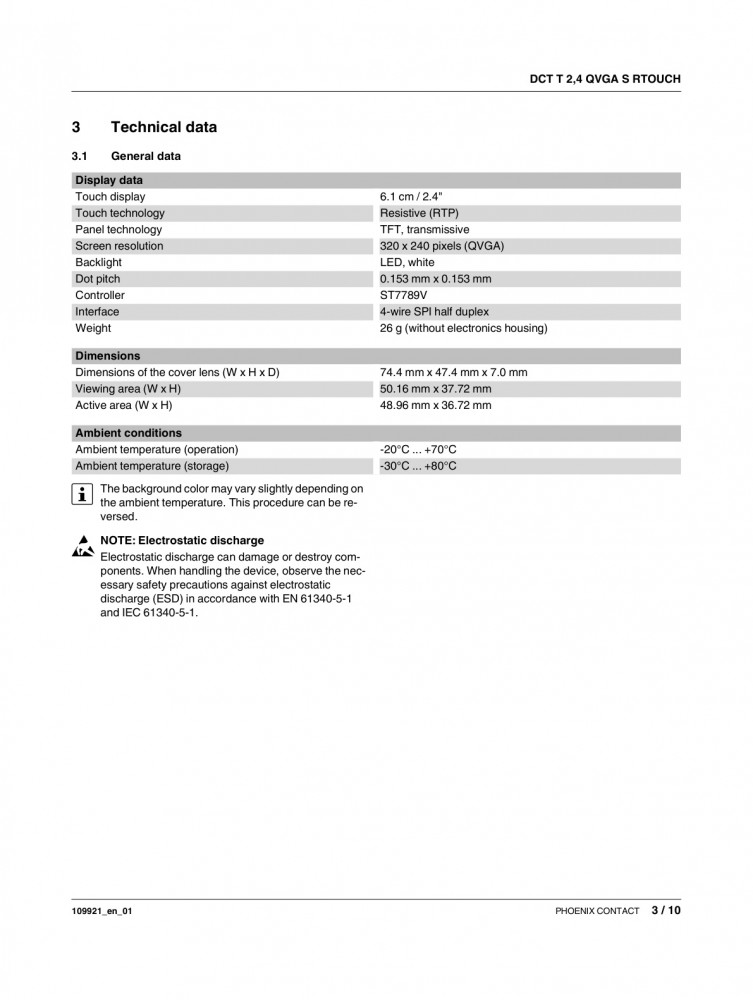 Phoenix Contact 1077656 technical document page 3