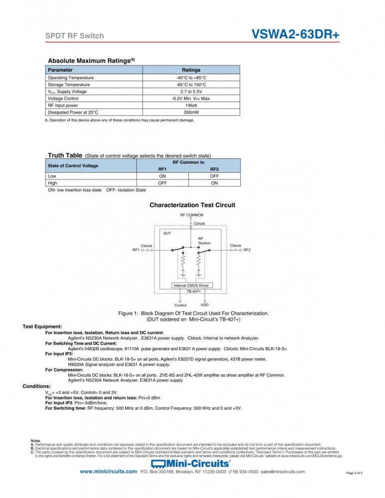 VSWA2-63DR+ datasheet page 3