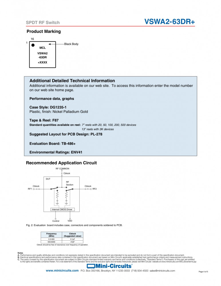 VSWA2-63DR+ datasheet page 4