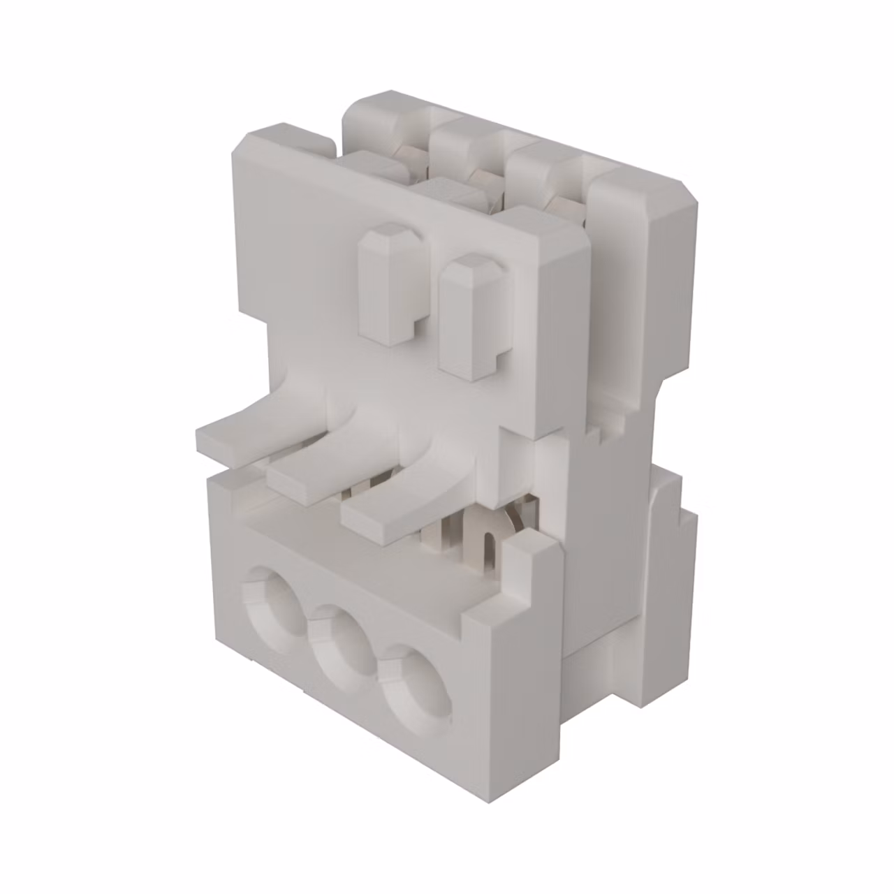 Appli-Mate RAST 2.5 Female Connector, 2.50mm Pitch, 3 Circuits, Positions A & B Removed, Open Endwalls for sale