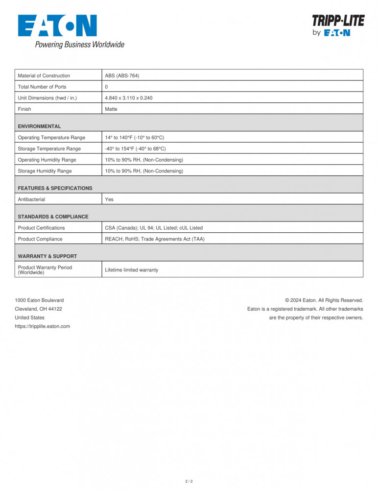 EATON N042AB-000-IVM document page 2