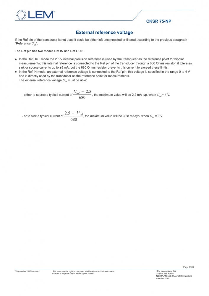CKSR 75-NP datasheet page 10