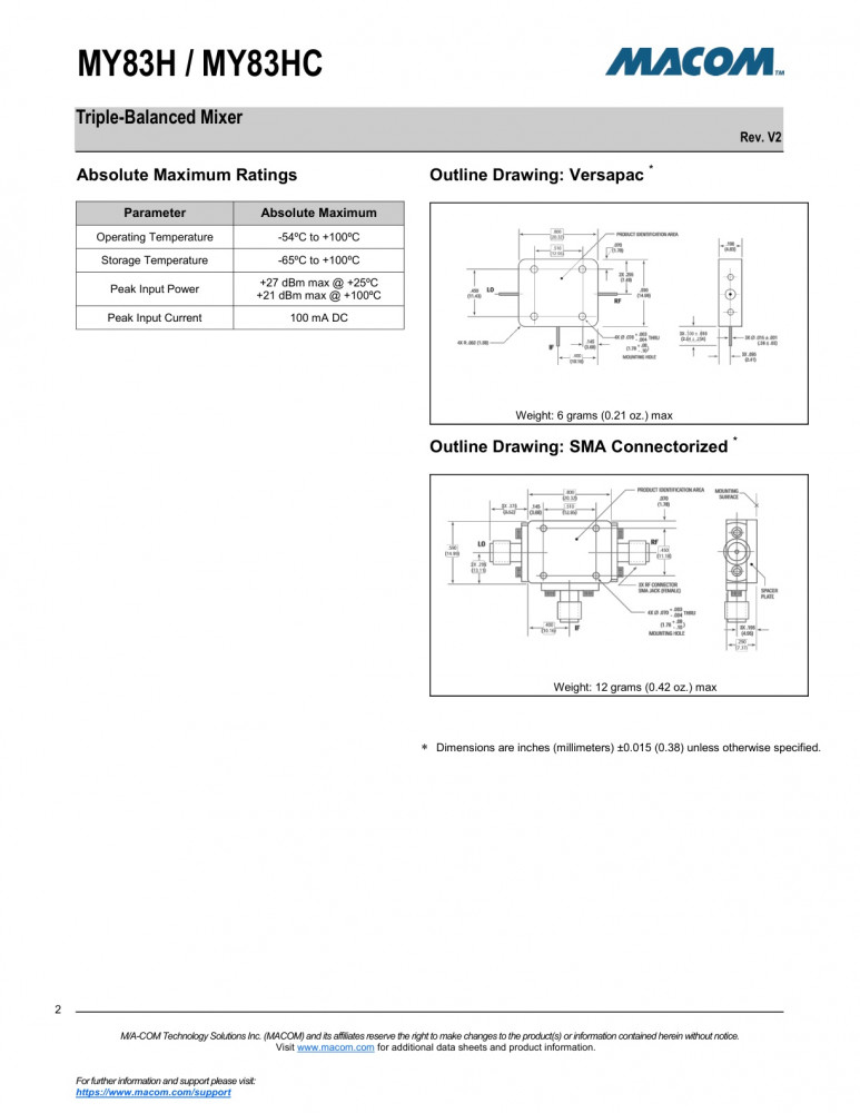 MY83HC technical document page 2