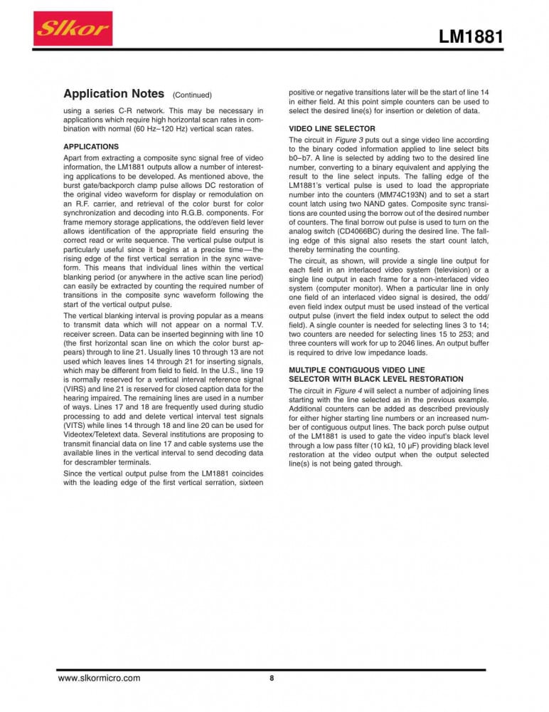 LM1881 datasheet page 8