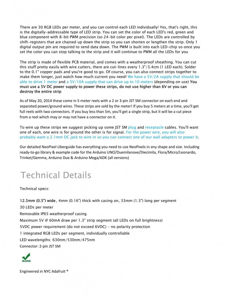 Adafruit 2538 technical document page 2