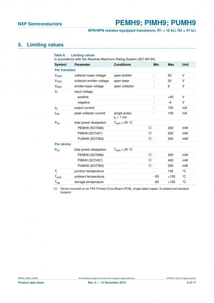 PEMH9 datasheet page 4