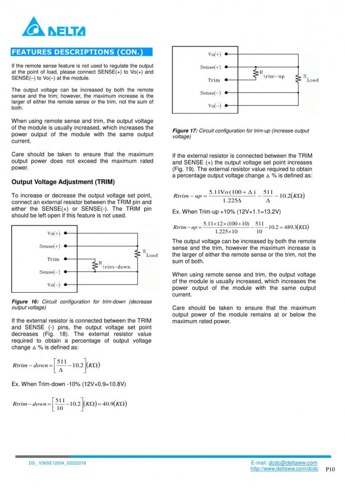 V36SE12004NRFA datasheet page 10