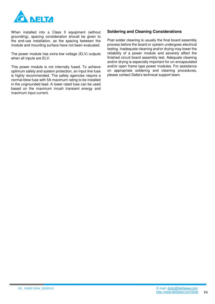 V36SE12004NRFA datasheet page 8