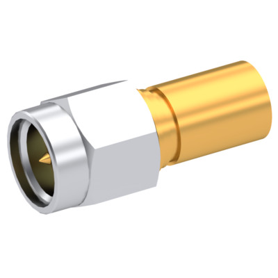 SMA / STRAIGHT PLUG MALE SOLDER TYPE FOR 5/50 D GOLD NON-CAPTIVE CONTACT