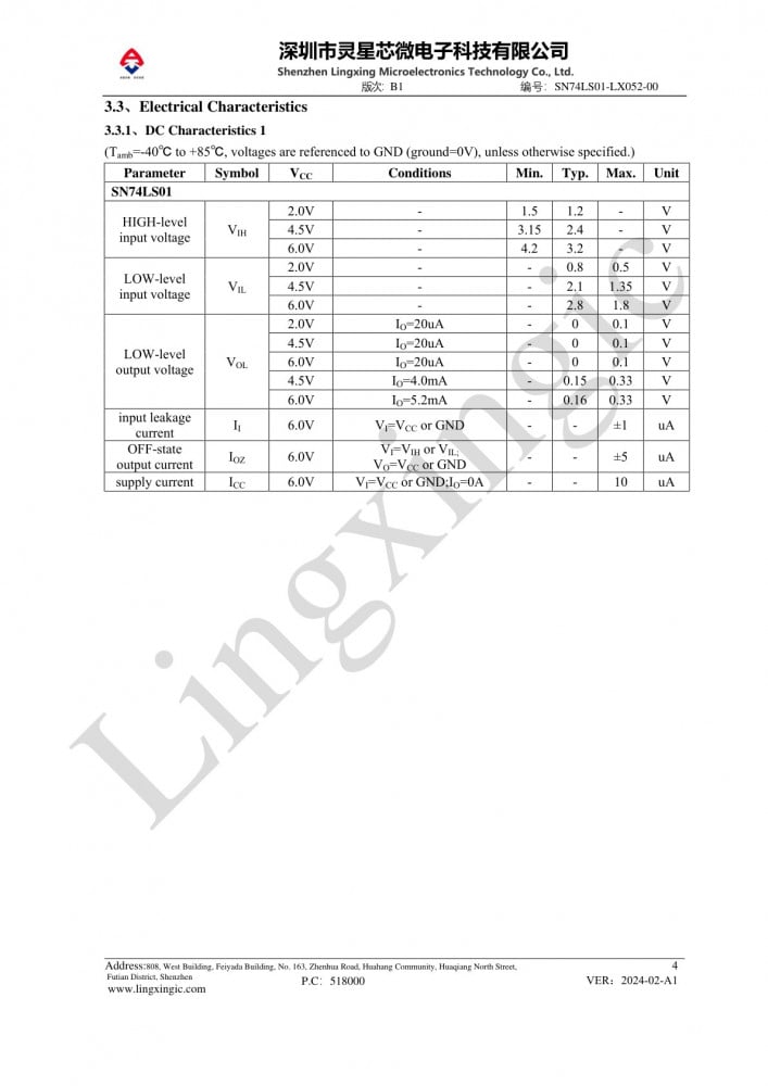 SN74LS01N(LX) datasheet page 6