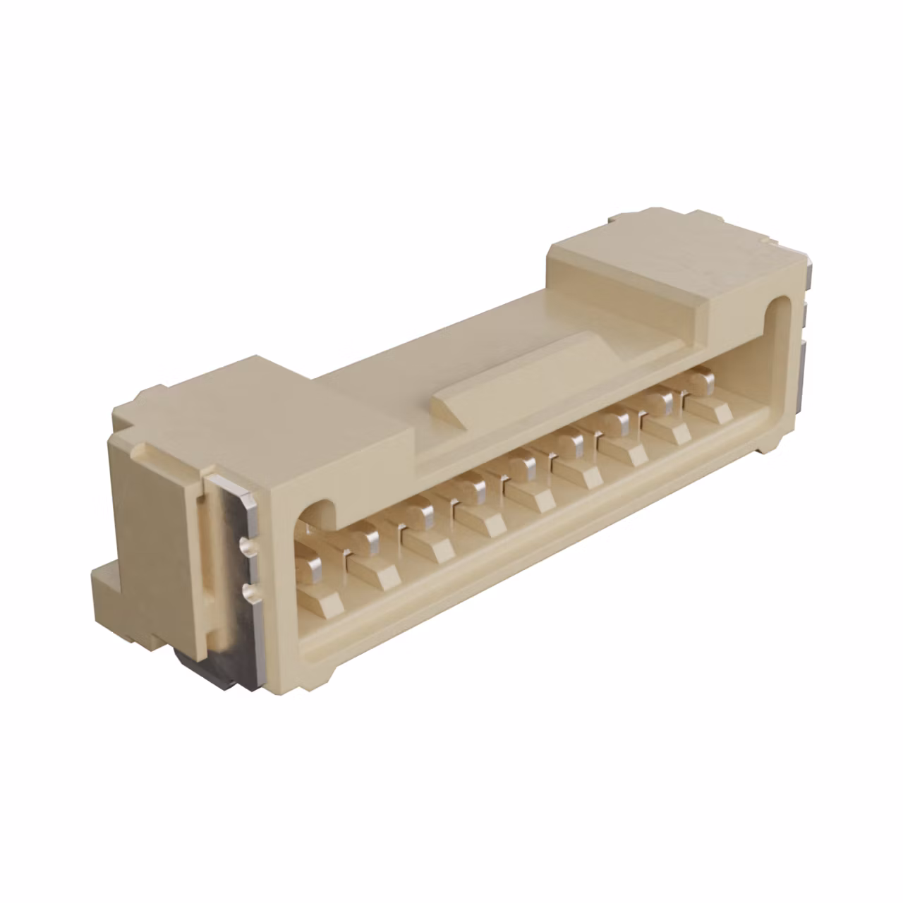 Micro-Lock 1.25mm Pitch Single-Row Right-Angle Header, Beige, 9 Circuits for sale
