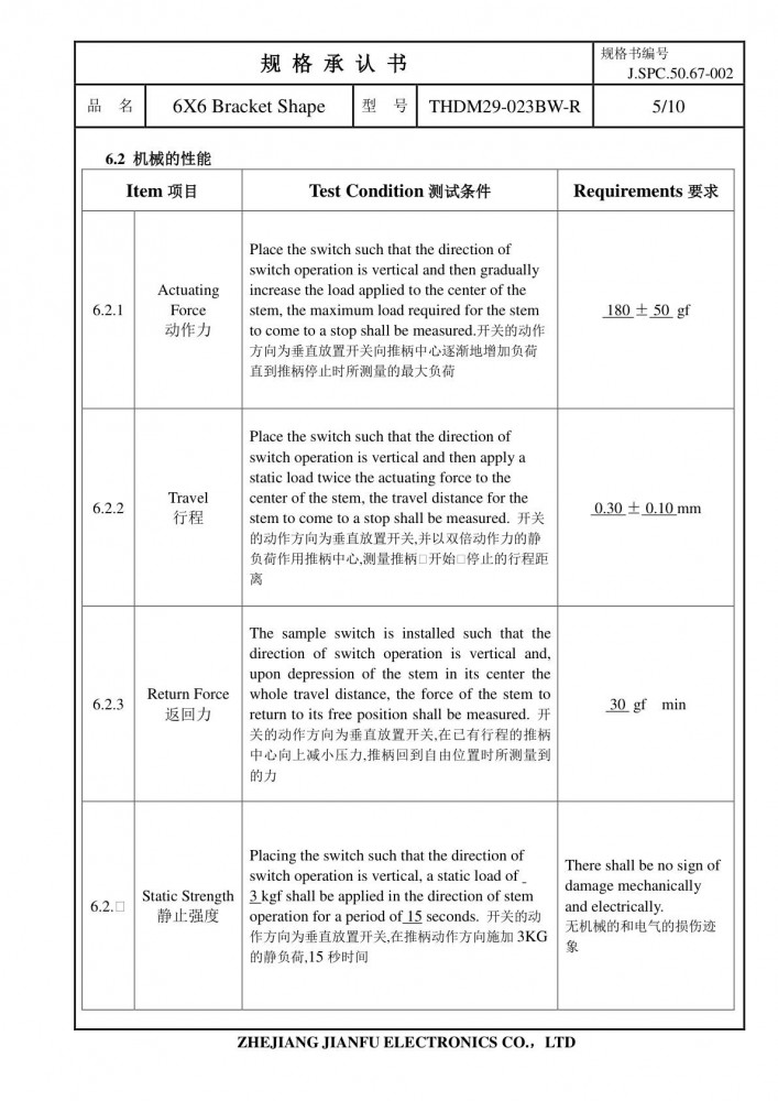 THDM29-023BW-R specification page 6