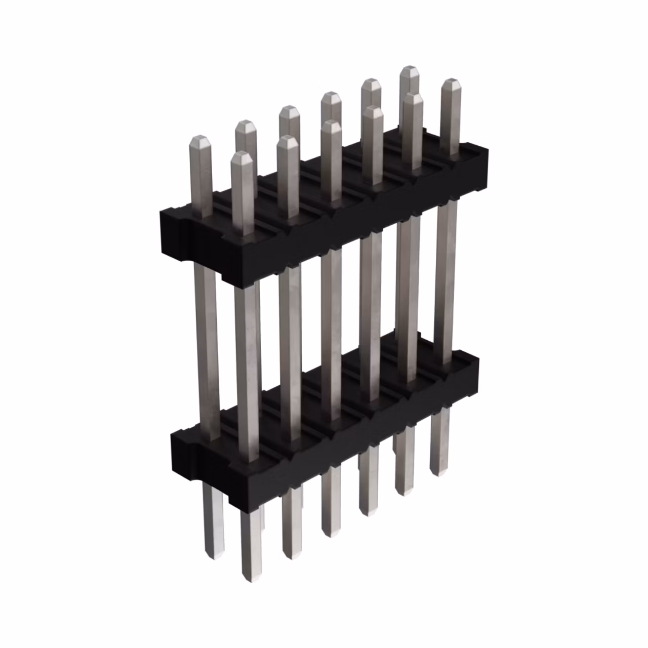 Milli-Grid Header, Dual Row, Dual Body, Through Hole, Vertical, 12 Circuits, 2.50µm Tin (Sn) Selective Plating, 10.00mm Stacking Height, Pocket Tray, Lead-Free for sale