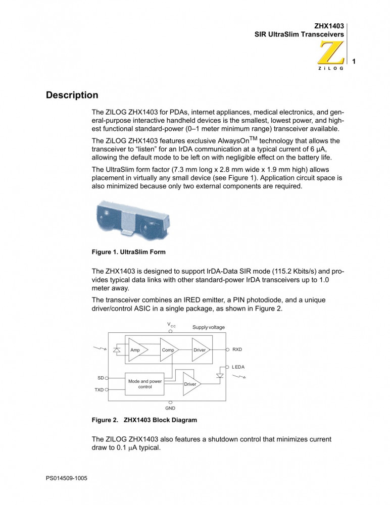 ZHX1403 datasheet page 5