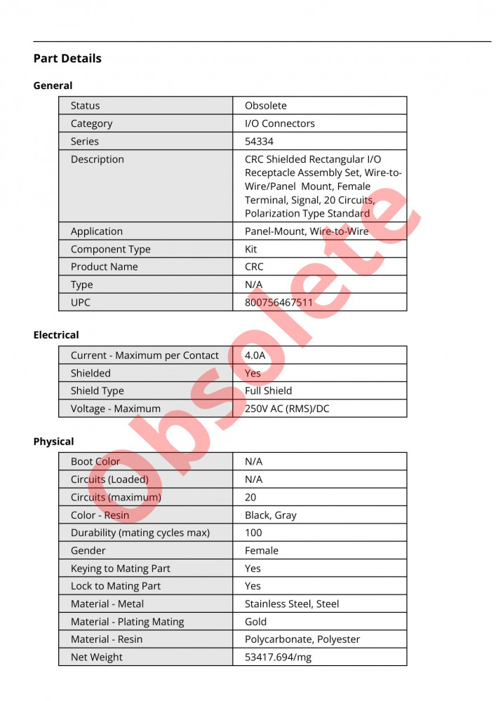 MOLEX 543342000 product document image, page 2