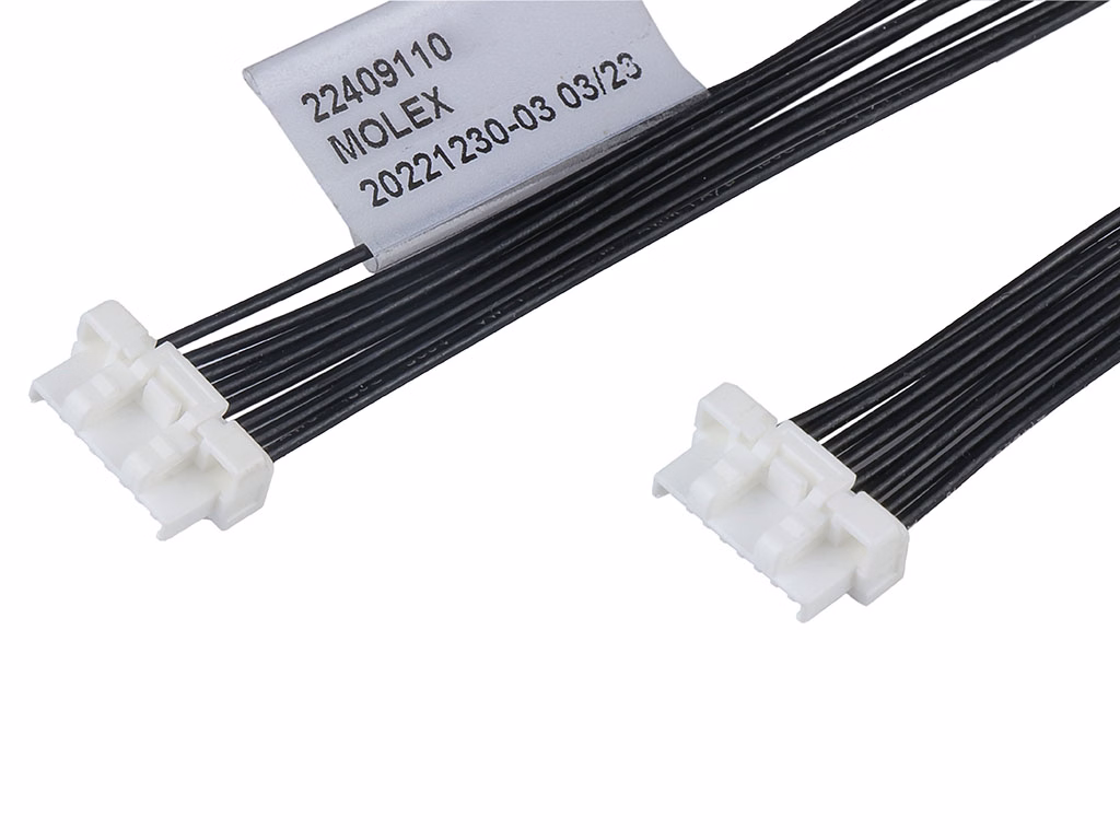 KK Plus 250-to-Pigtail Off-the-Shelf (OTS) Cable Assembly, 2.50mm Pitch, Single Row, 150.00mm Length, 8 Circuits, Black