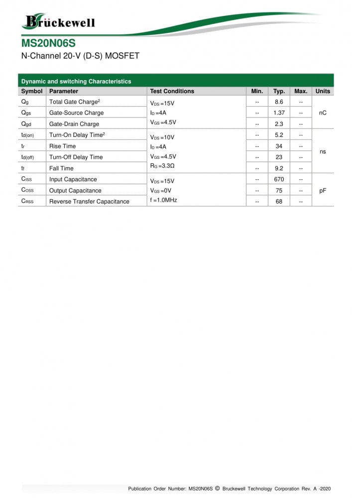 MS20N06S datasheet page 3